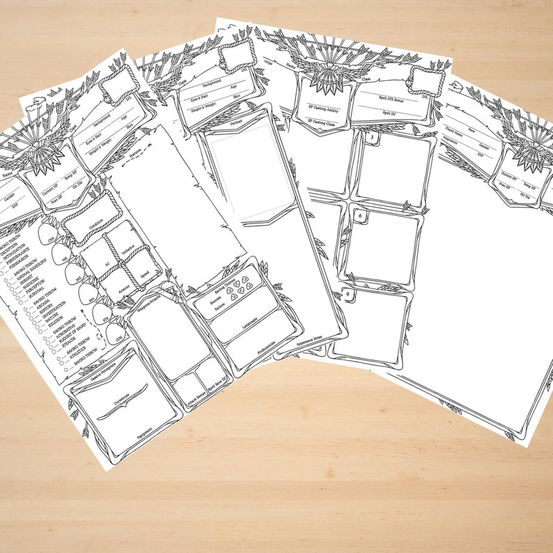 Editable Dnd Ranger Character Sheet PDF – Customizable & Printable ...