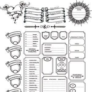 Unleash Your Inner Hero: the Best Dnd 5e Character Sheet, Dnd Player ...