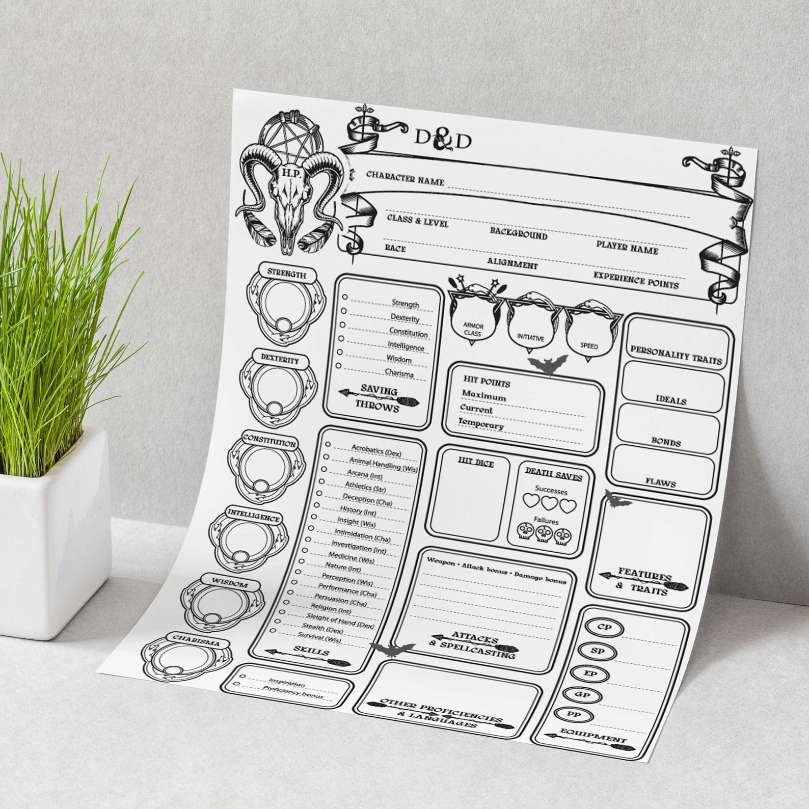 Master Your Quest With the Ultimate Dnd Character Sheet - 5E Symbol ...