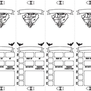 Dnd Initiative Tracker, DM Tool, Printable PDF, Fits US Letter (8.5 X ...