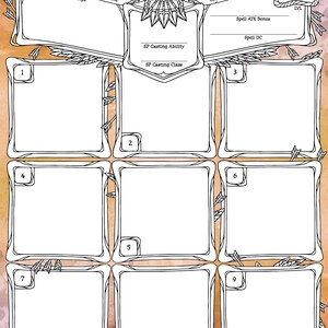 Edited Ranger Character Sheets for D&D 5e - Wilderness Wonders - Etsy