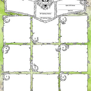 Editable Druid Character Sheet for Dnd 5e - Forest Design - Dnd PDF ...
