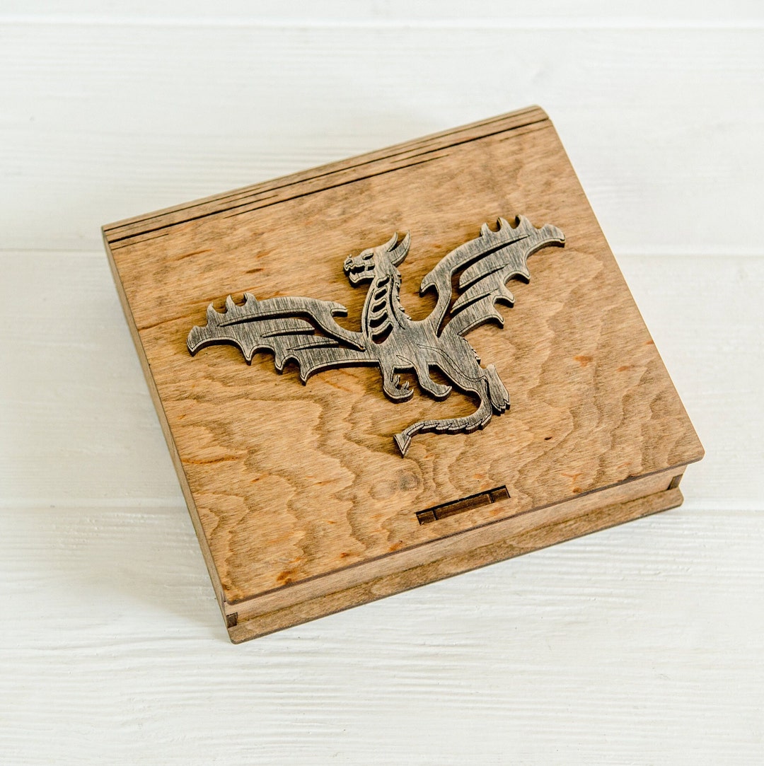 Wooden Dice Storage Box for Dnd and Rpgs, Tabletop Dice Organizer for ...