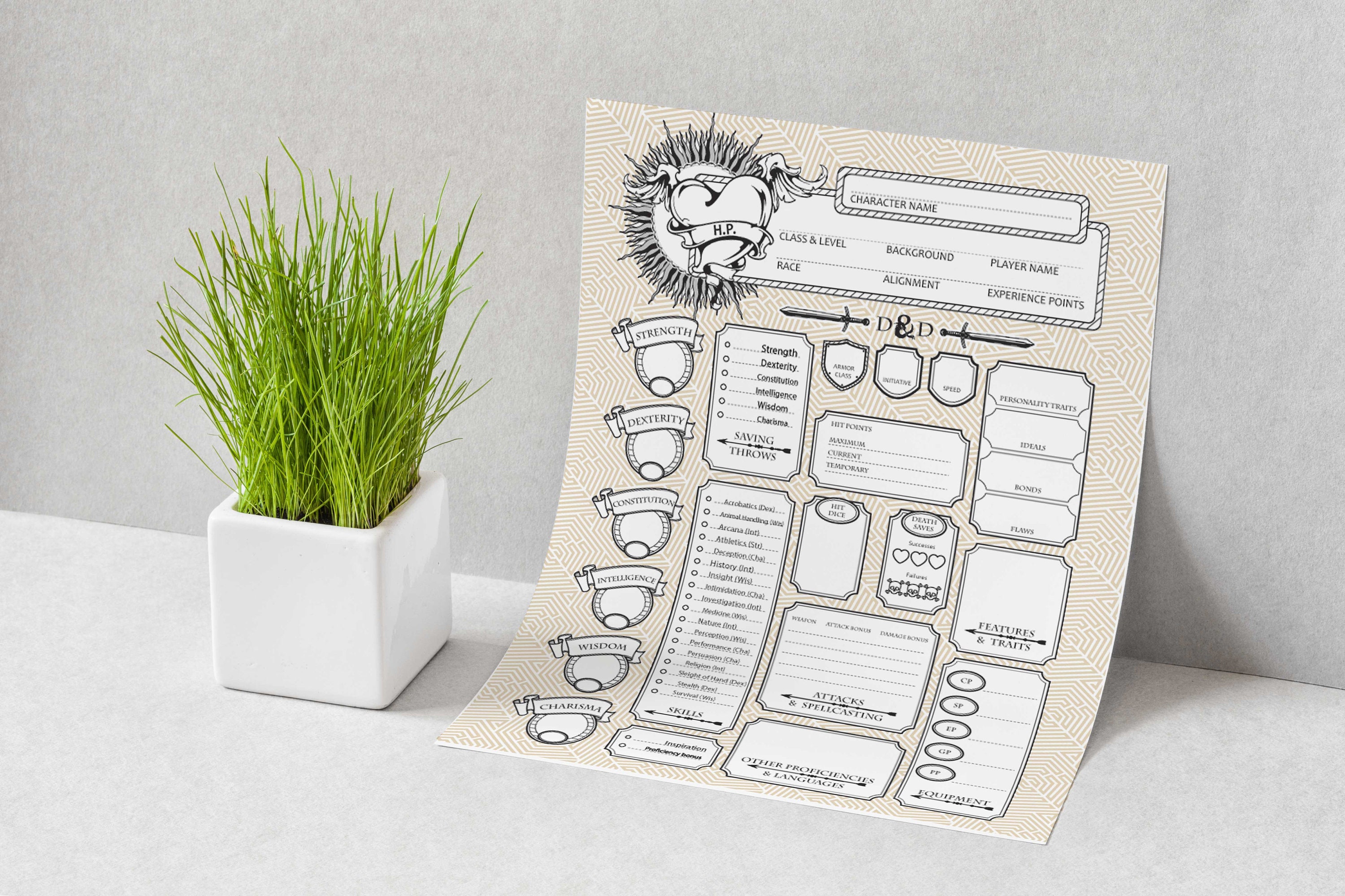 Jump Into Your Adventure: Ultimate Dnd Character Sheet Printable PDF - Etsy