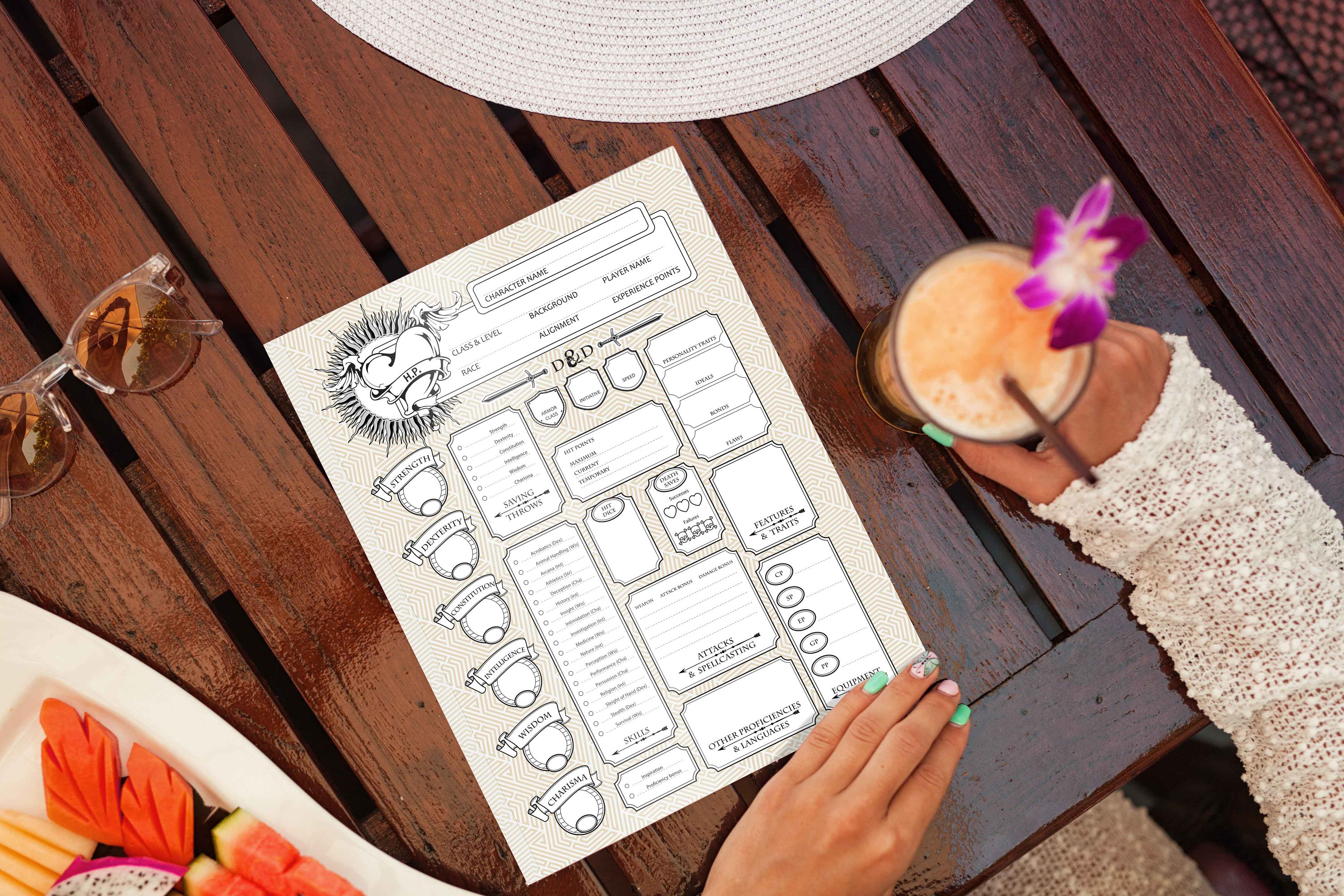 Jump Into Your Adventure: Ultimate Dnd Character Sheet Printable PDF - Etsy