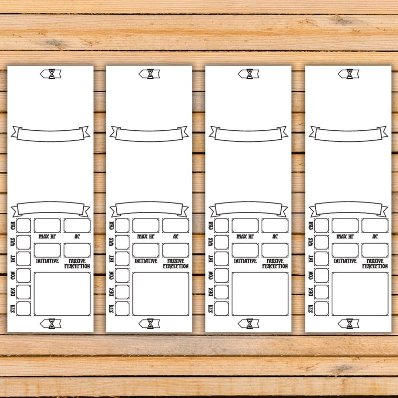 Dnd Initiative Tracker PDF | Printable Combat Order Sheet | Digital ...