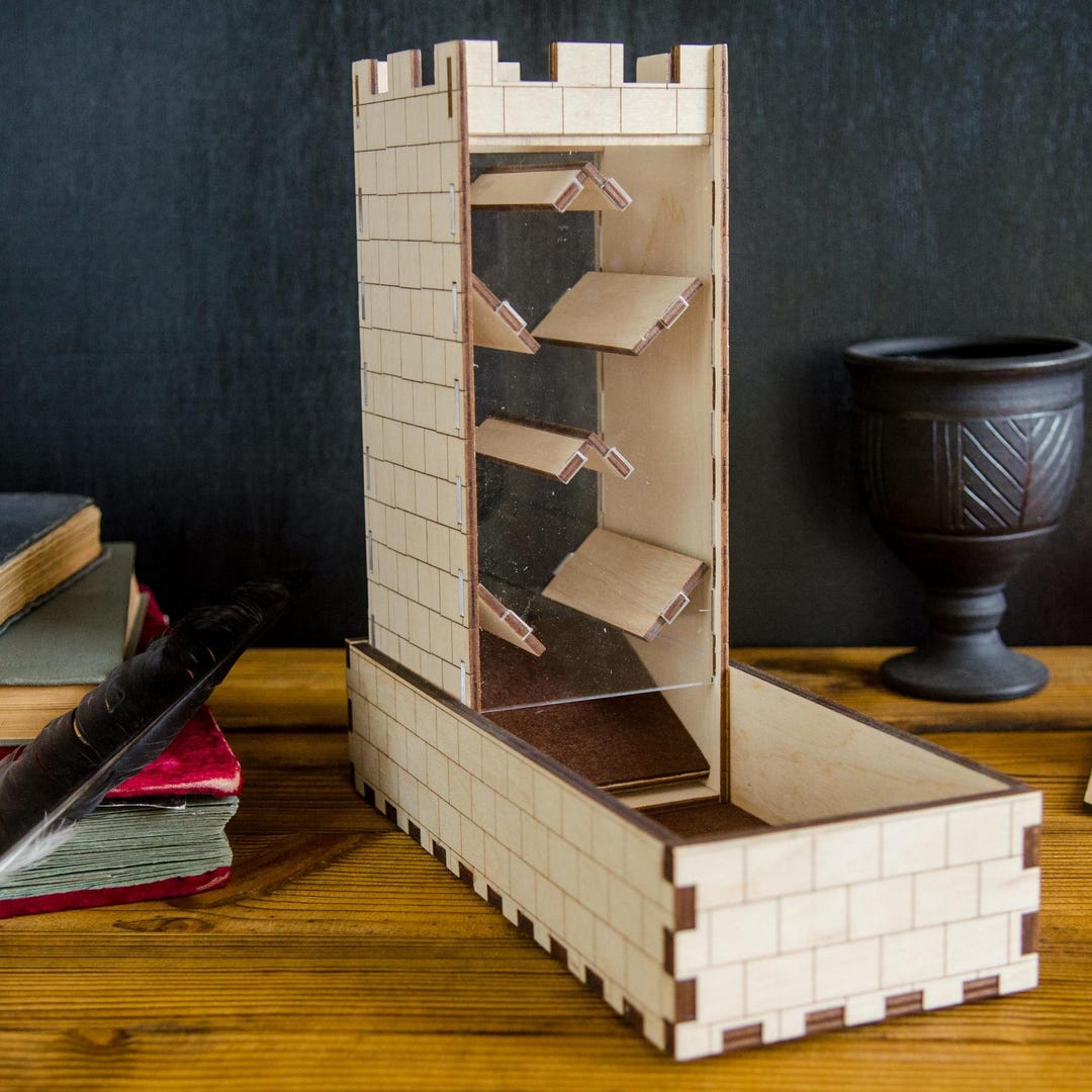 Dnd Dice Tower | Medieval Castle Tower | DM Gift | Geek Gift - Etsy