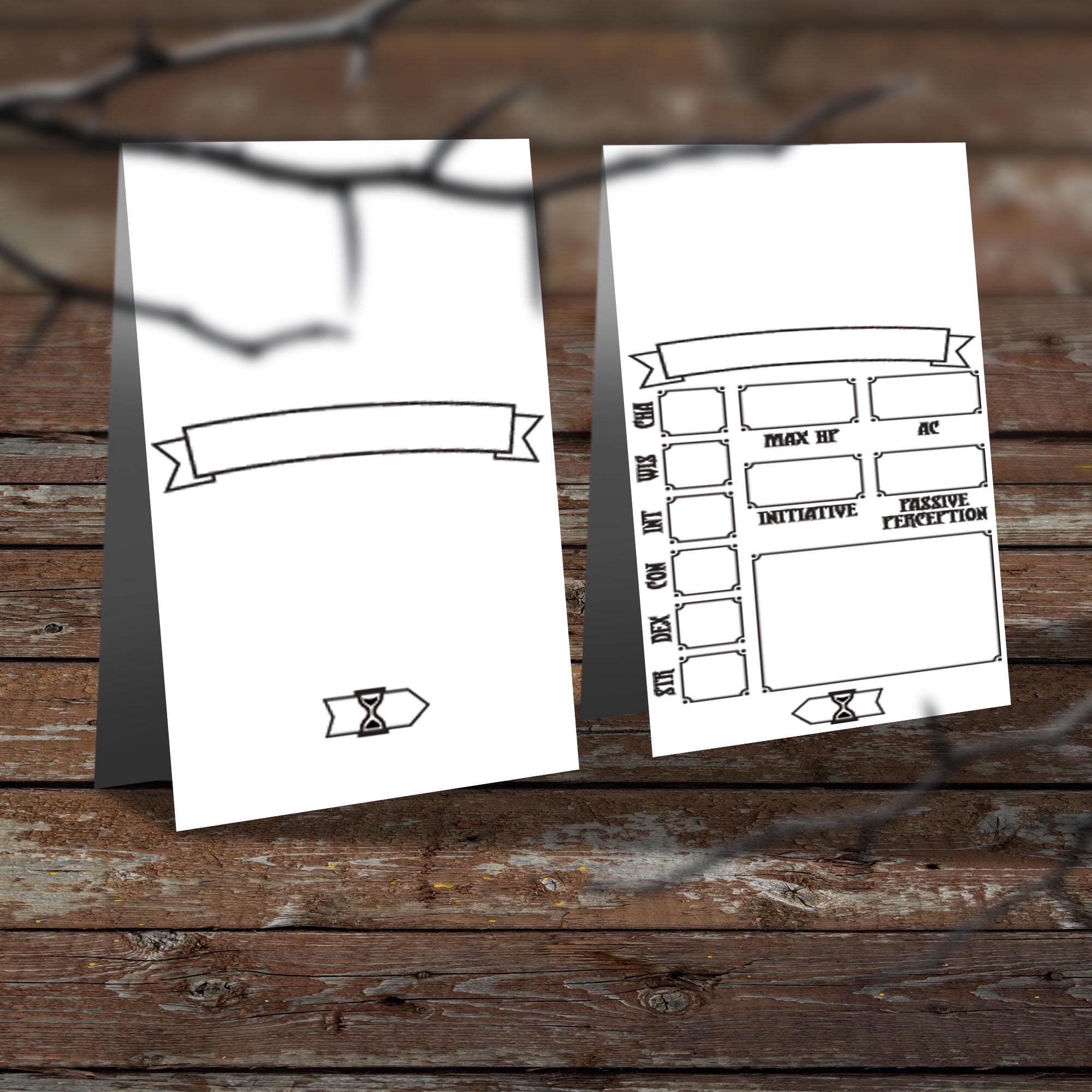 Dnd Initiative Tracker PDF | Printable Combat Order Sheet | Digital ...