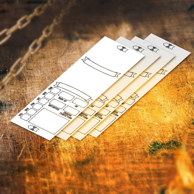 Dnd Initiative Tracker Printable PDF for Dungeon Masters — 5e Combat ...