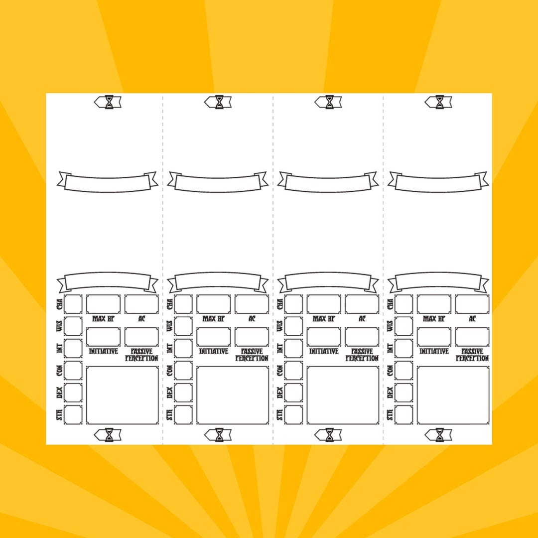 DND Initiative Tracker | Digital | 5e Compatible | DM Screen Friendly ...