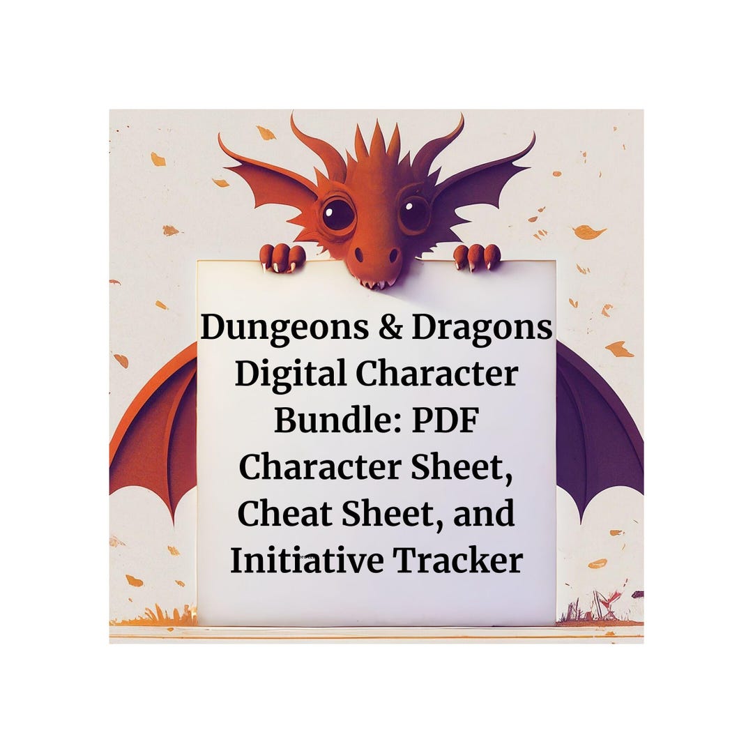 Dnd 5e Must-have Bundle: Printable Character Sheet, Initiative Tracker ...