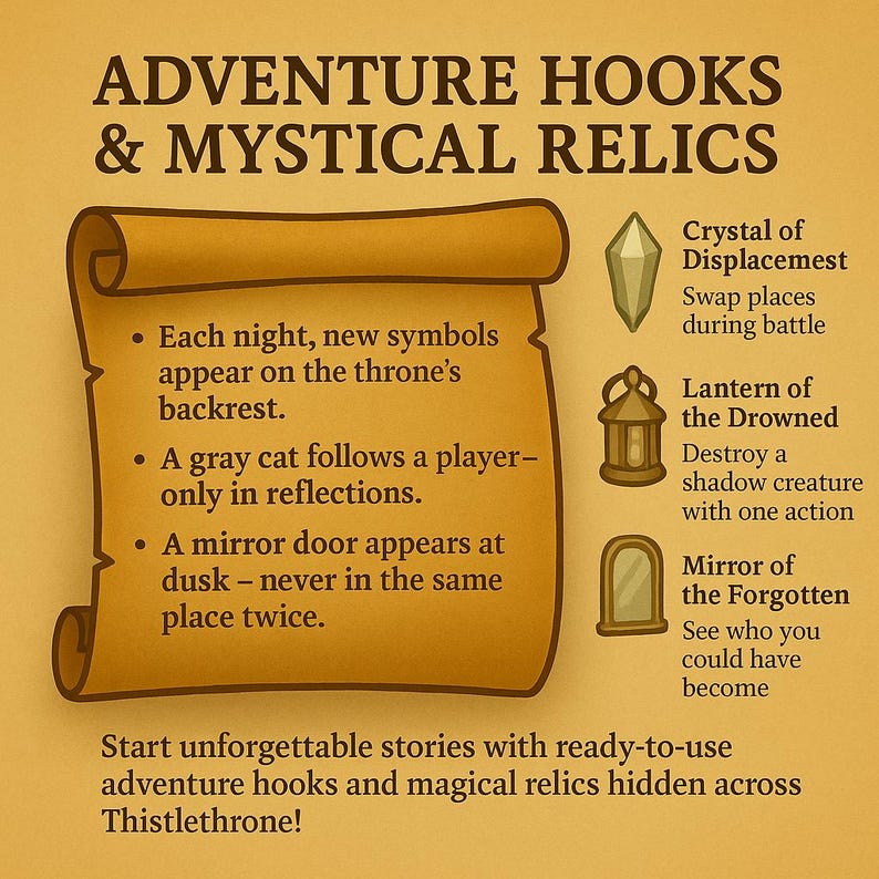 Cozy Dnd 5e One Shot PDF Adventure – Thistlethrone Mini Campaign ...