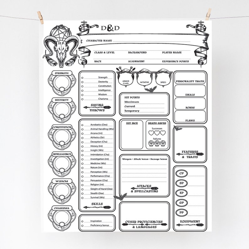 Master Your Quest With the Ultimate Dnd Character Sheet - 5E Symbol ...