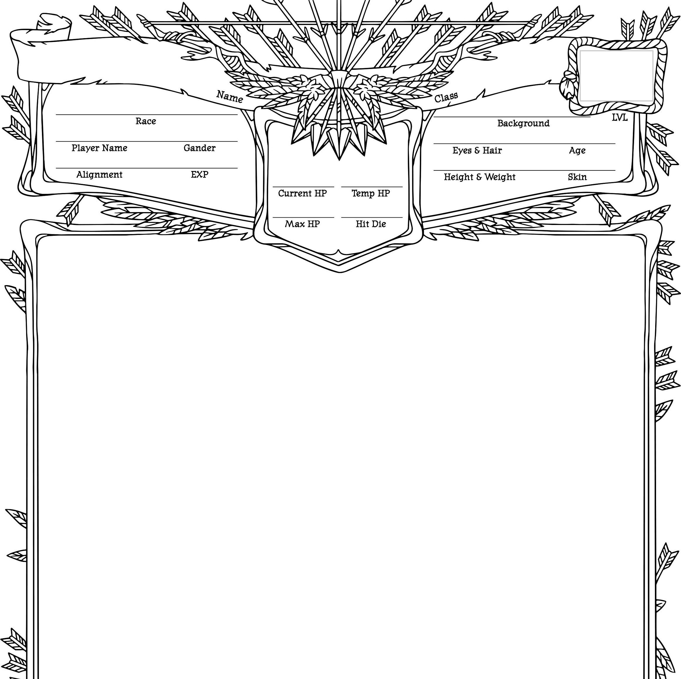 Master Your Adventure: Editable Dnd Ranger Character Sheet PDF ... Master Your Adventure: Editable Dnd Ranger Character Sheet PDF ...