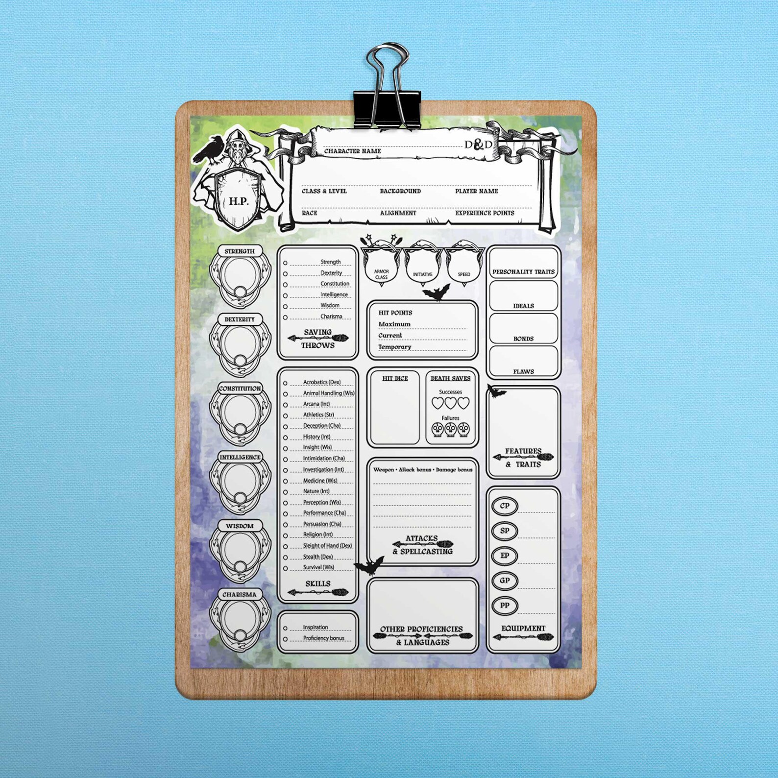 Enchant Your Dnd 5e Game With a Magical Character Sheet - Etsy