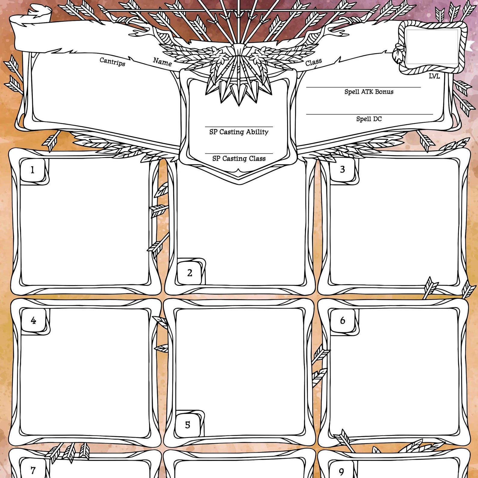 Dnd Character Sheet: Editable PDF for Dungeons and Dragons - Etsy