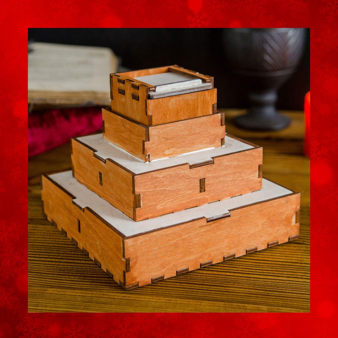 Large Pyramid Dice Box dnd, Rpgs Hidden Compartments, Gift Wrap - Etsy