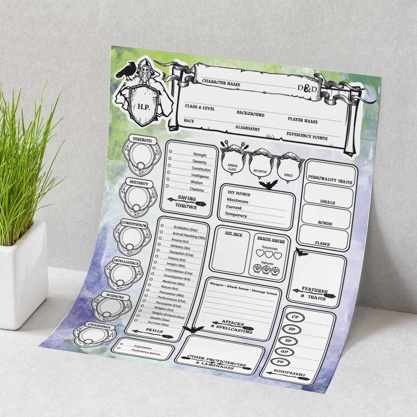 Enchant Your Dnd 5e Game With a Magical Character Sheet - Etsy