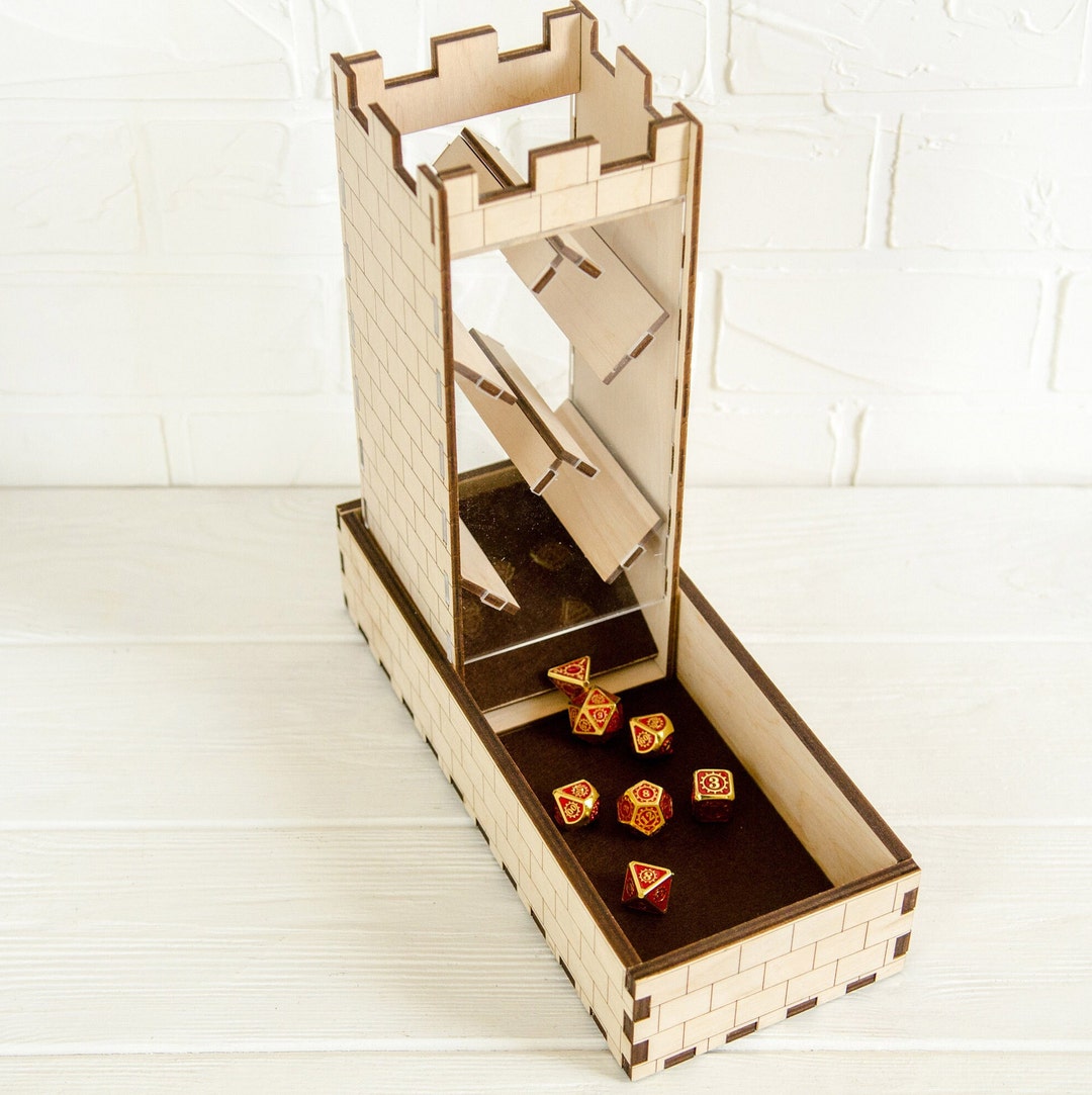 Medieval Dice Tower and Tray: Dnd Dm's Dream Gift - Etsy