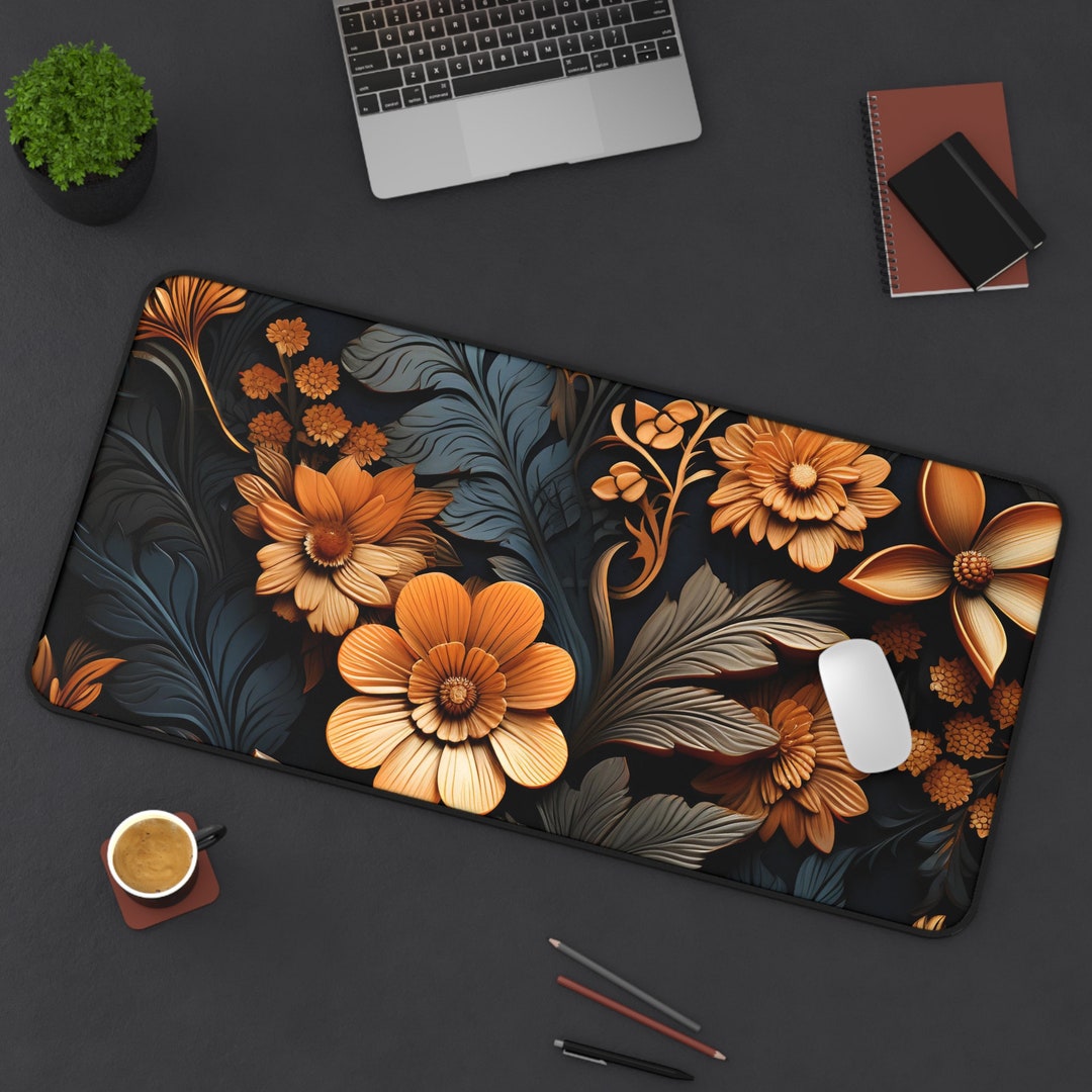Cottagecore Desk Mat, Floral Desk Mat, Desk Mat Aesthetic, Cute Desk ...