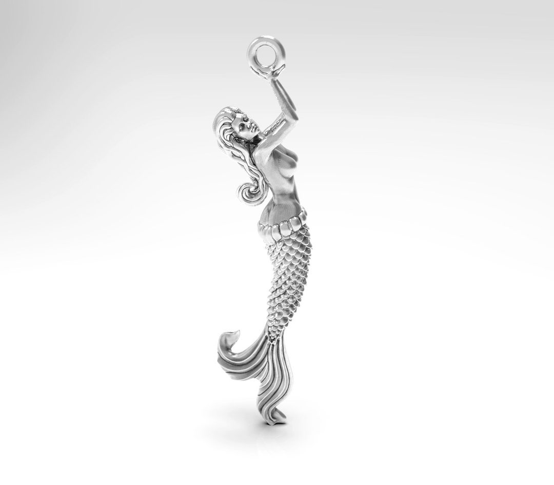 Pendant mermaid / CAD Design / 3D Model STL / Jewerly Design / File for ...
