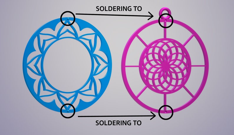 Set of Pendants sacred Geometry / CAD Design / 3D Model STL / Jewerly ...
