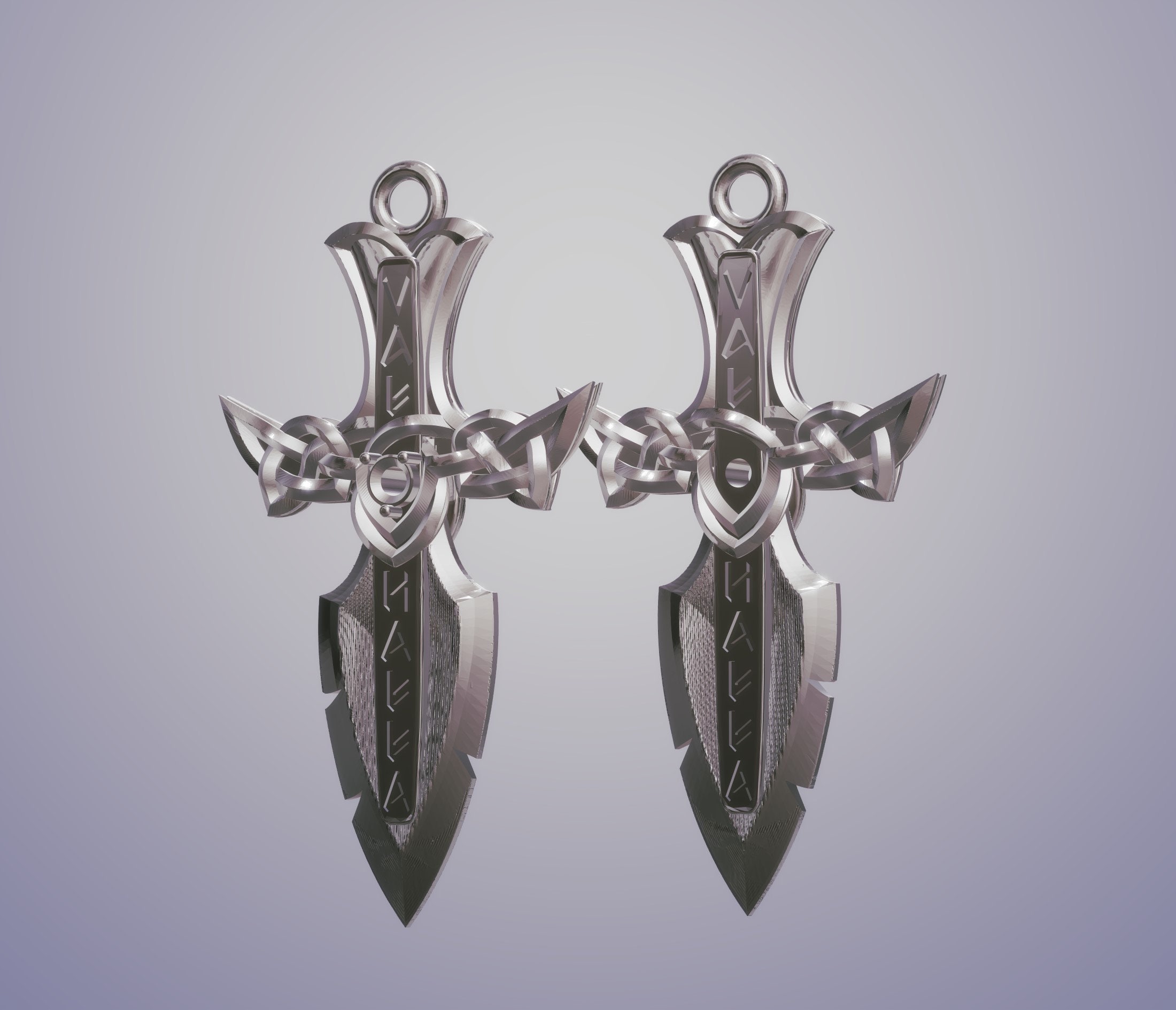 Viking Pendant valhalla Knife / CAD Design / 3D Model STL / Jewerly ...