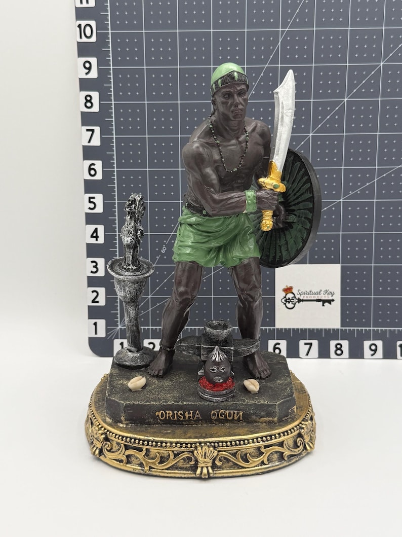 Statua di Ogun 9": divinità del guerriero Orisha - statuetta dell ...