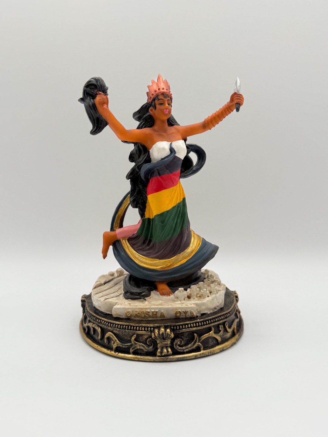 Oya Statue 8 Inches | Orisha Oya | Estatua De Oya | Oya Figurines ...