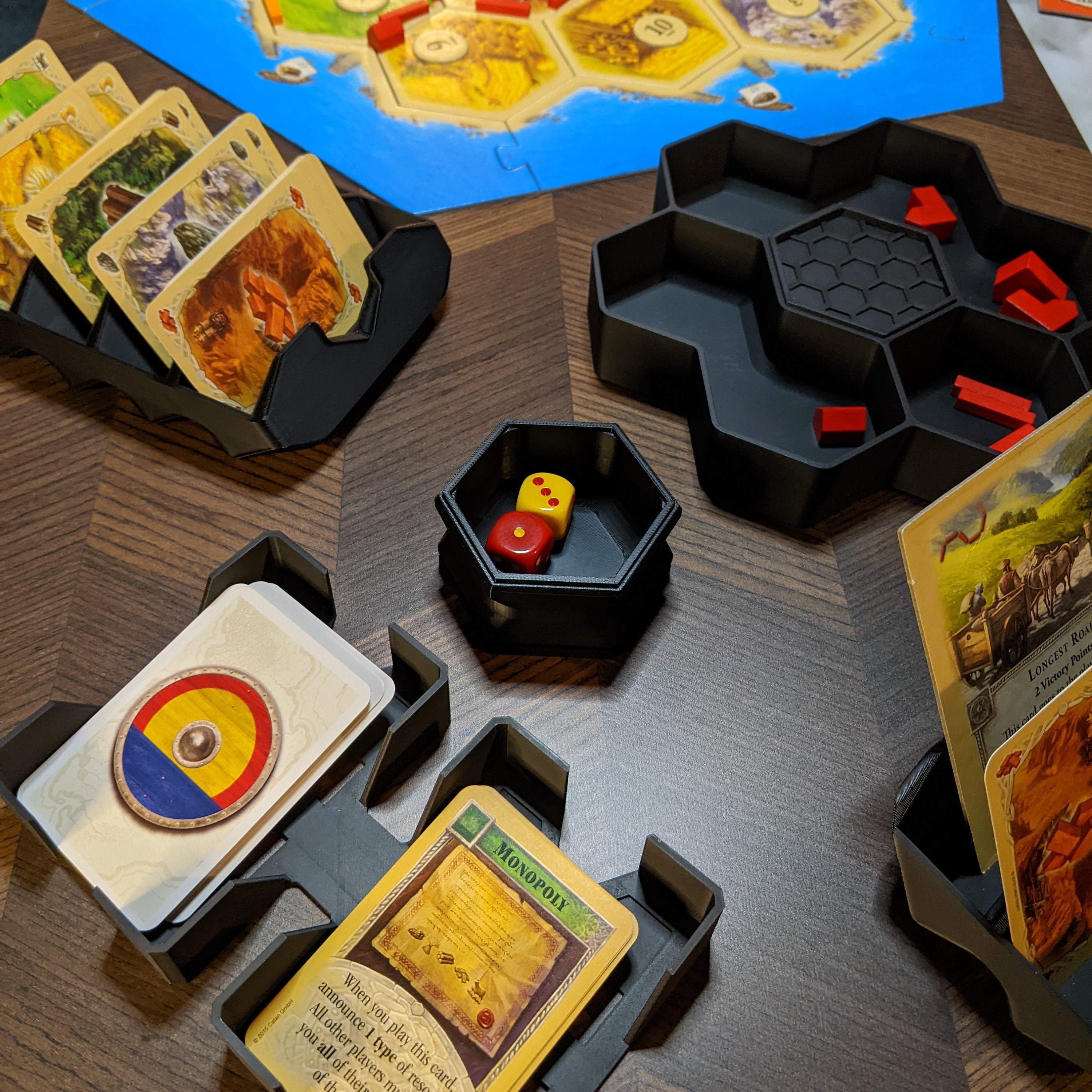 Board Game Card Tray Catan Resource Bank Monopoly Money Bank Playing ...