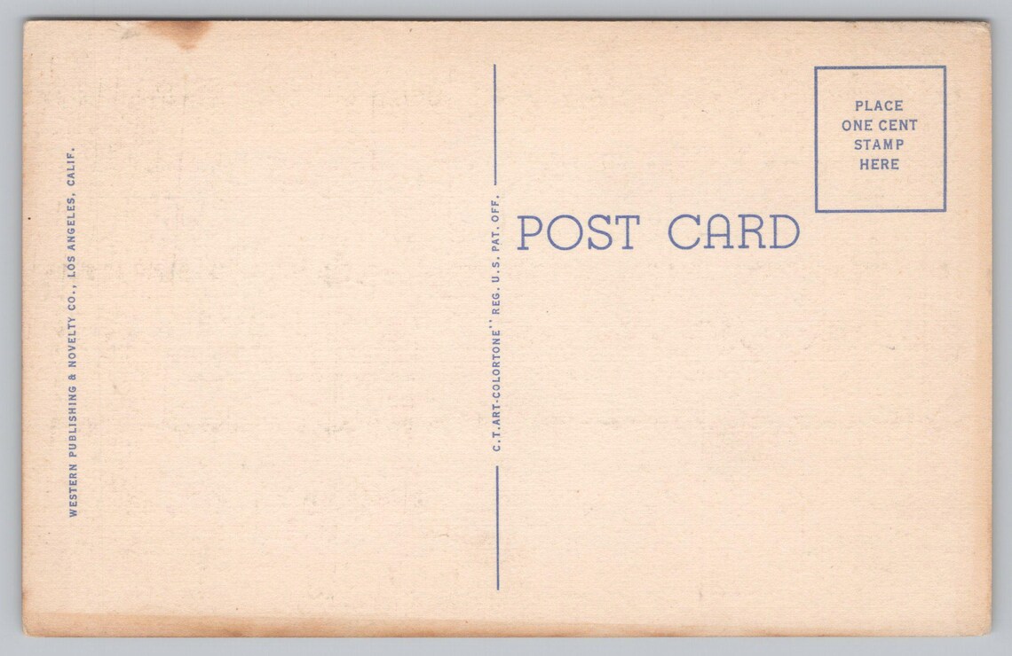Antique Postcard, Residence of George Burns & Gracie Allen, Beverly ...