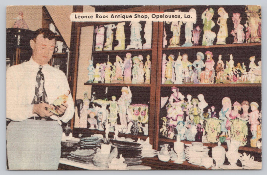 Antique Postcard, Leonce Roos Antique Shop, Yambilee City, Opelousas ...