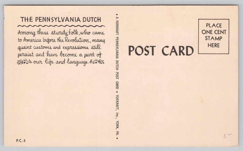 Antique Postcard, Pennsylvania Dutch Talk, Amish Language Multi View ...