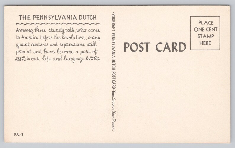 Antique Postcard, Pennsylvania Dutch Talk, Amish Language, Amish Mother ...