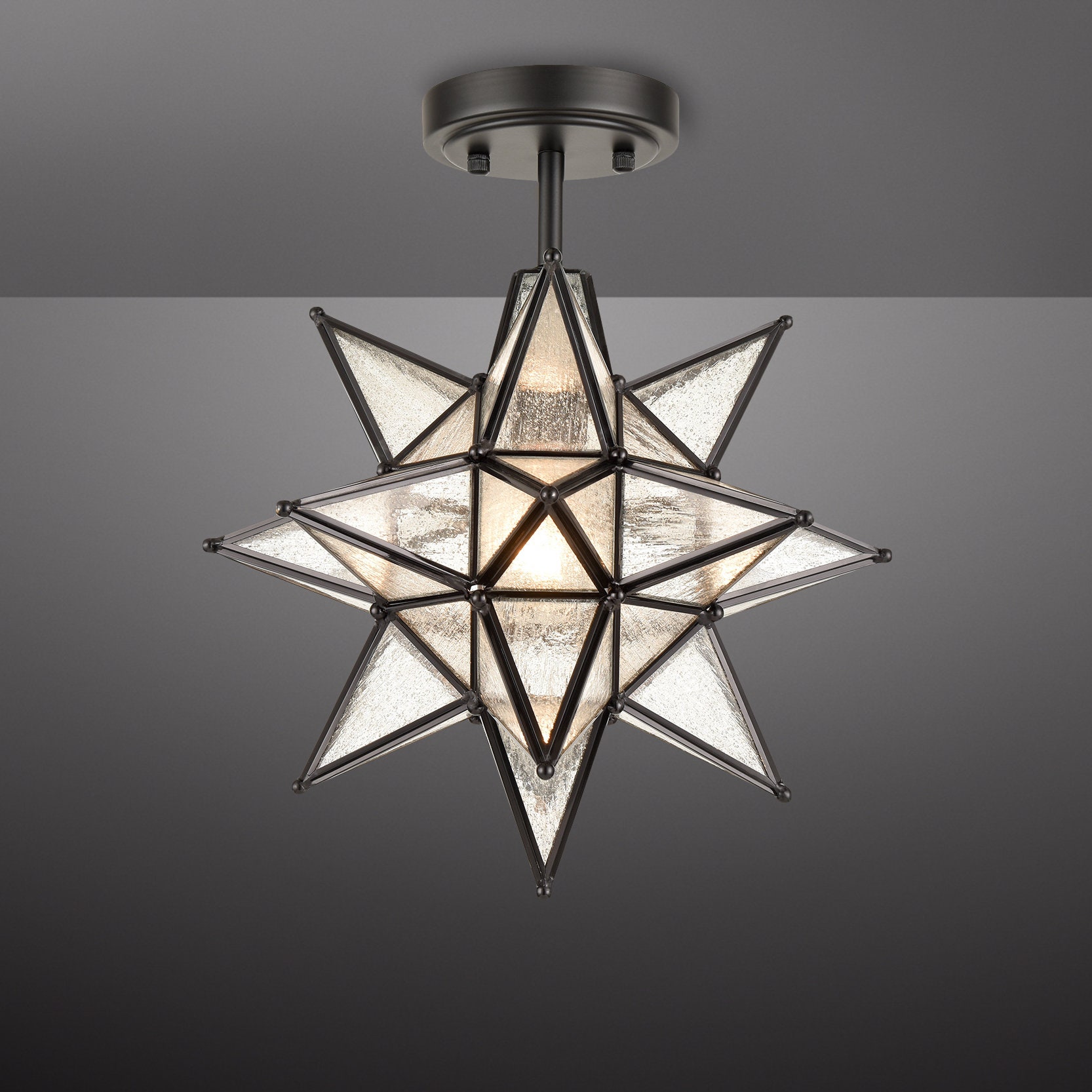 Santorini Modern Star Flush Mount Ceiling Light - Etsy