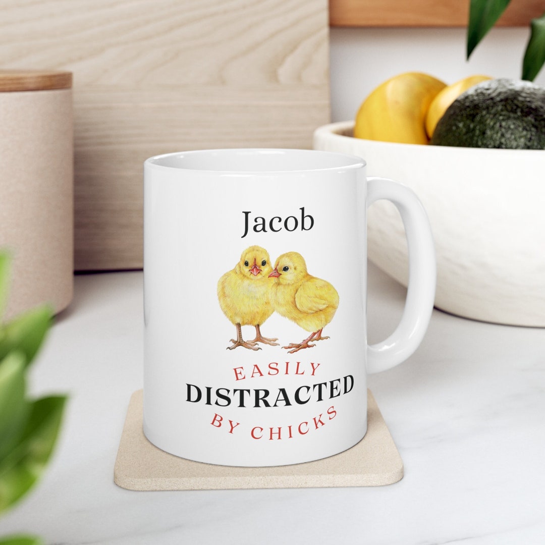 Personalized Chick Mug: Funny Chicken Lover Gift, 11oz Ceramic - Etsy