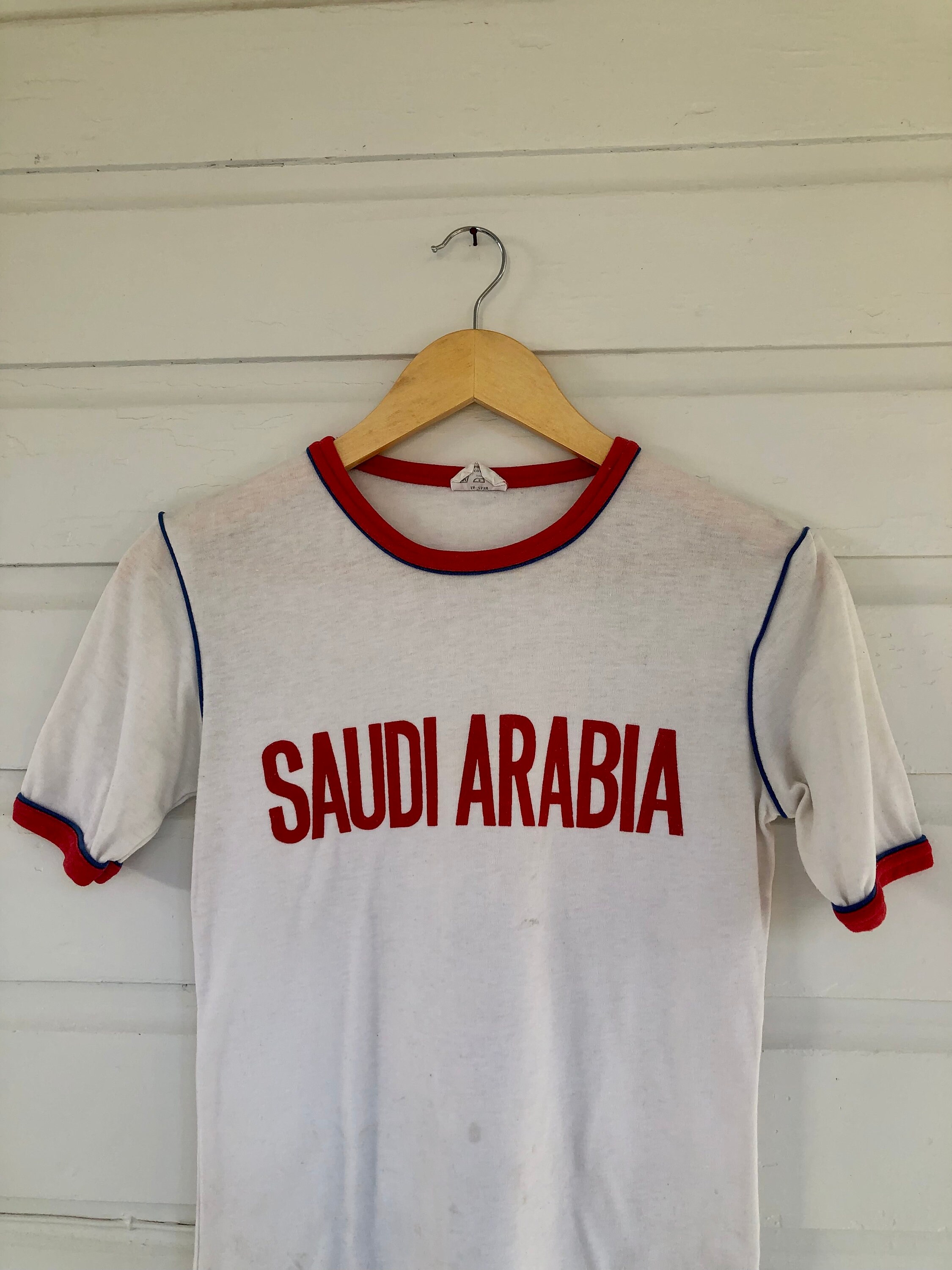 Vintage 1970's El-faleh Saudi Arabia Ringer T-shirt Size 40 - Etsy