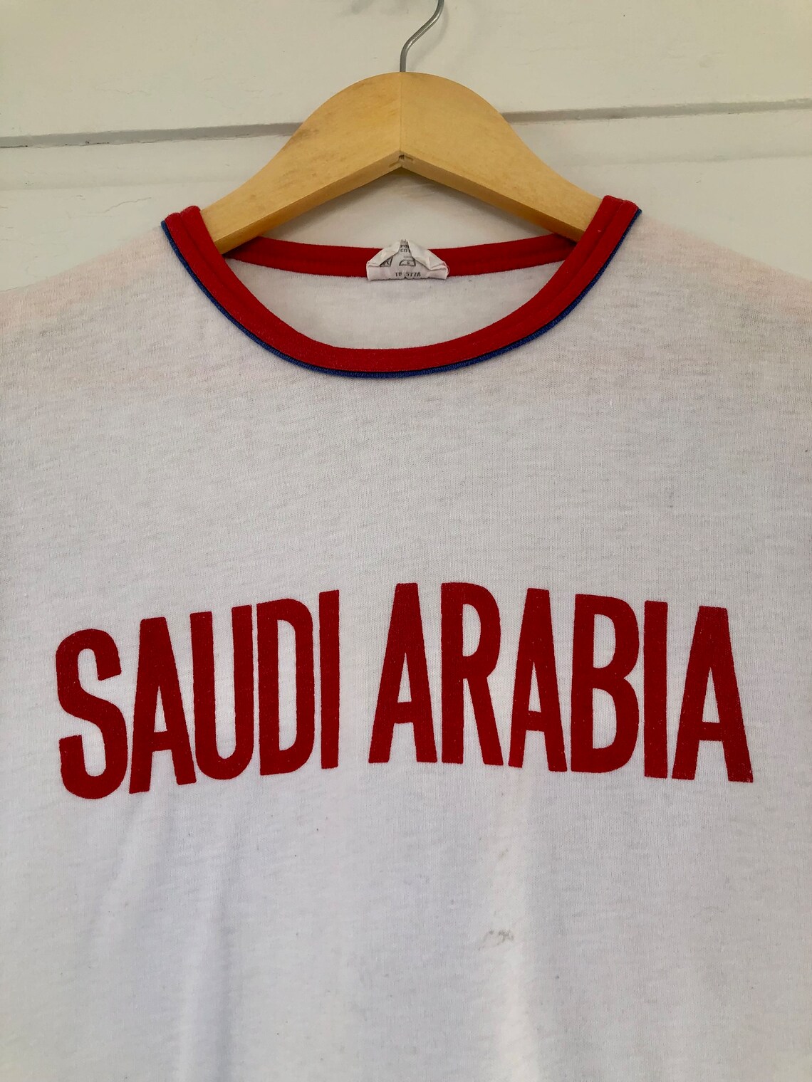 Vintage 1970's El-faleh Saudi Arabia Ringer T-shirt Size 40 - Etsy