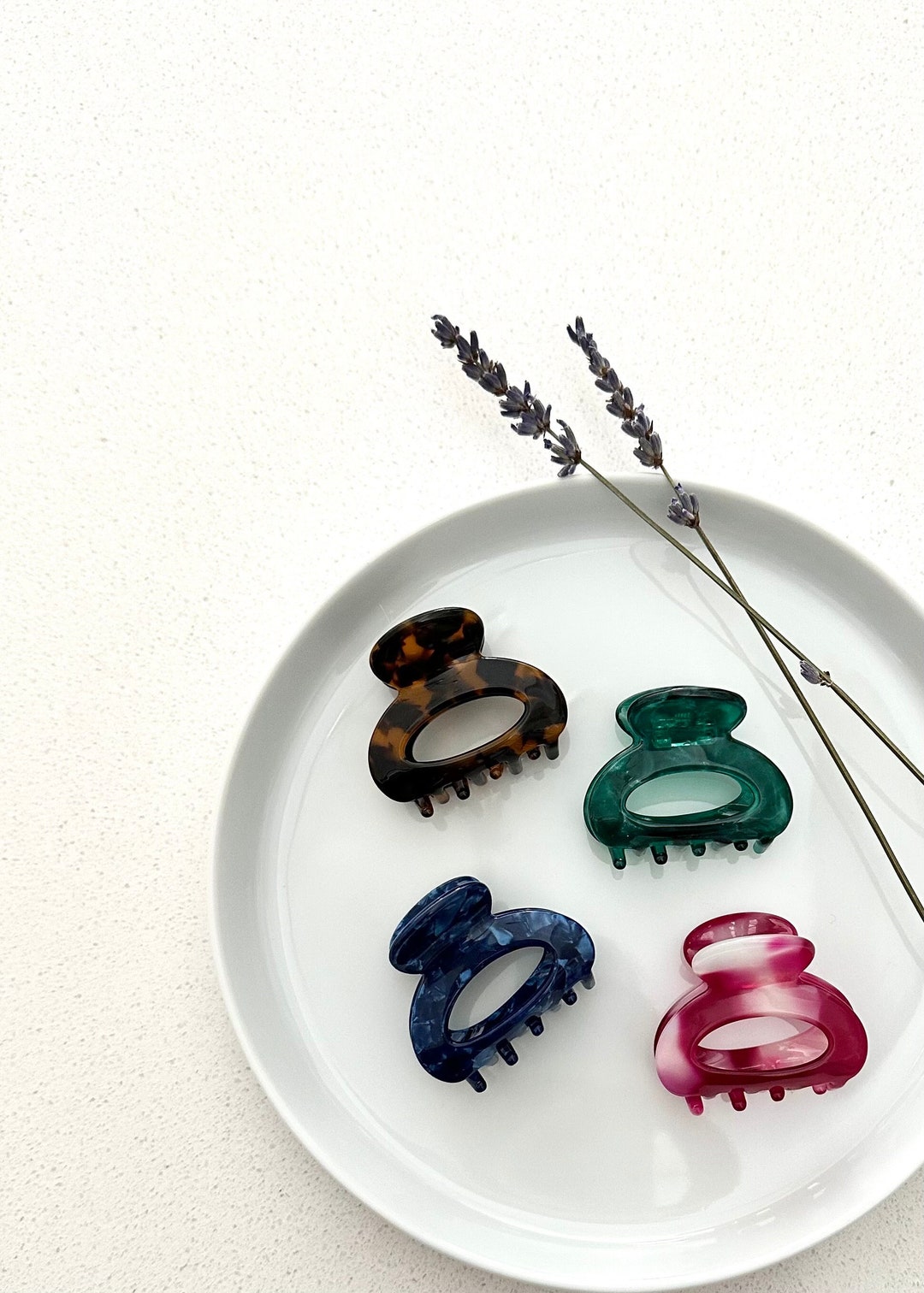 Medium Round Claw Clip, Hollow Claw Clip, Tortoise Shell Clip, Women's ...