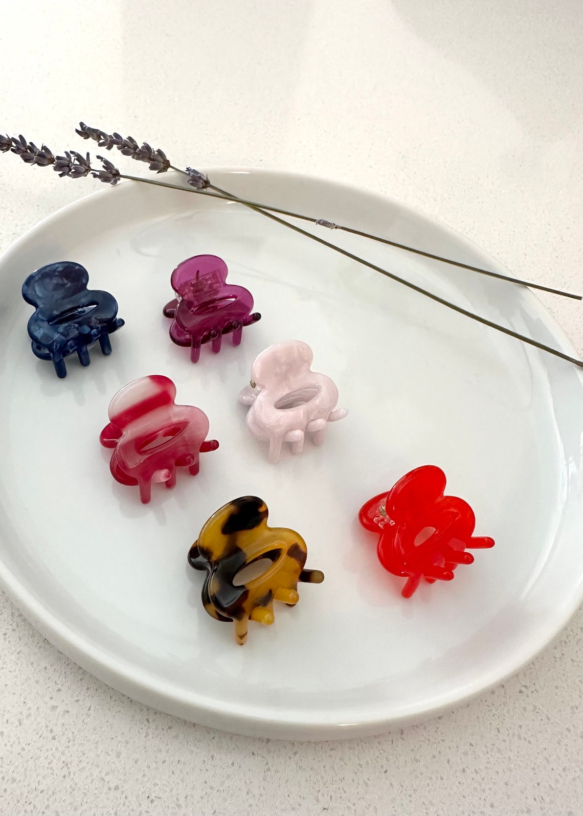 Mini Round Claw Clip, Hollow Claw Clip, Tortoise Shell Clip, Women's ...