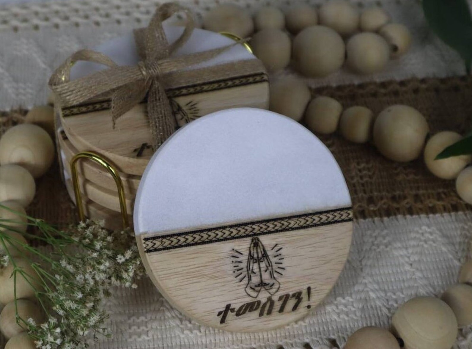 Personalized Half Marble Engraved Coasters| Custom| Wedding ...