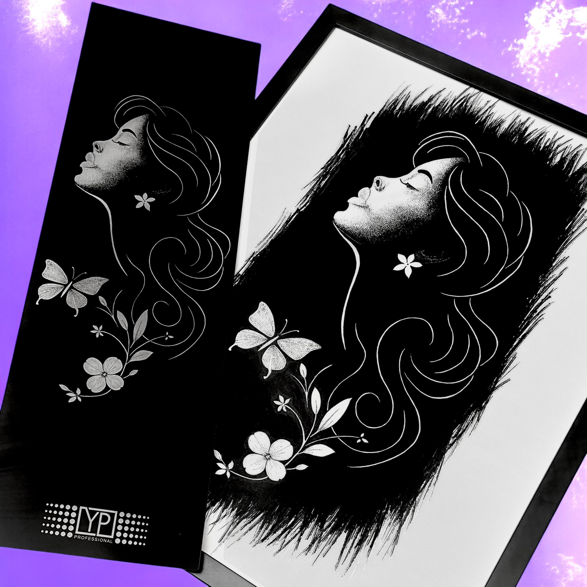 Hair Board for Coloring YP Professional "beauty in Black" 40x13 Cm. - Etsy
