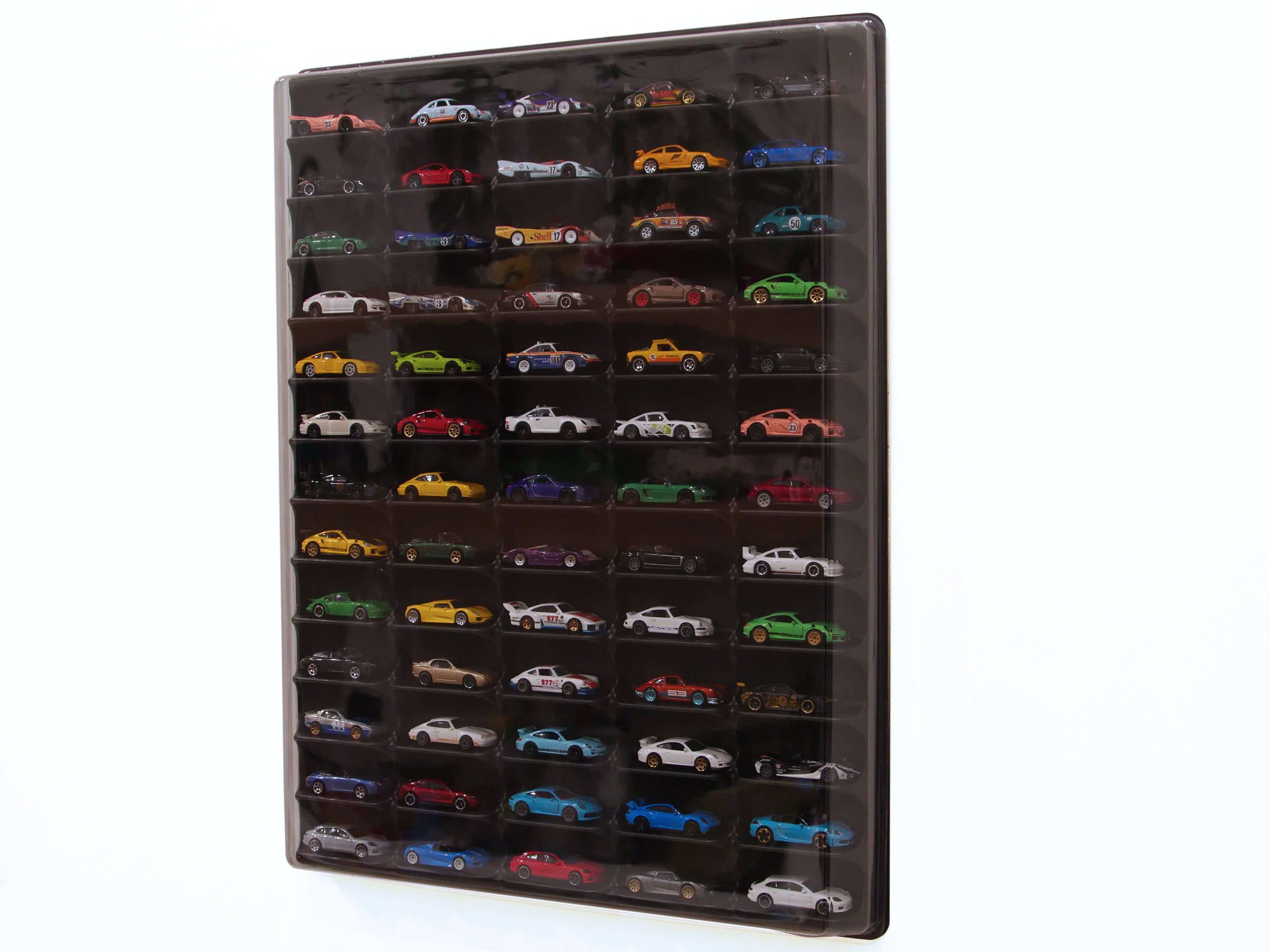 Toy Car Display Case Display Case for 1/64th Scale Cars Toy Car Storage ...