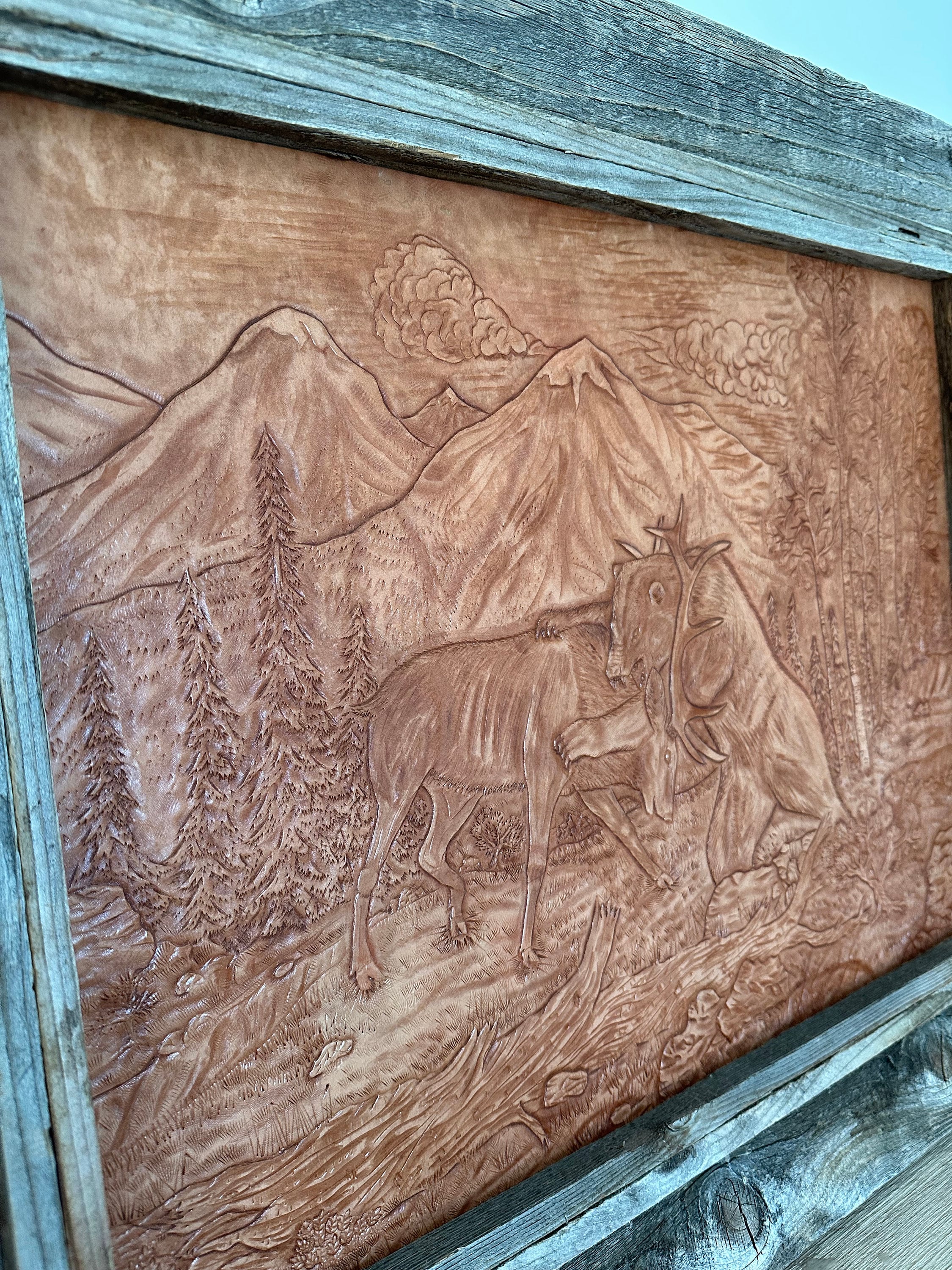 Hand Tooled Leather Art - Etsy