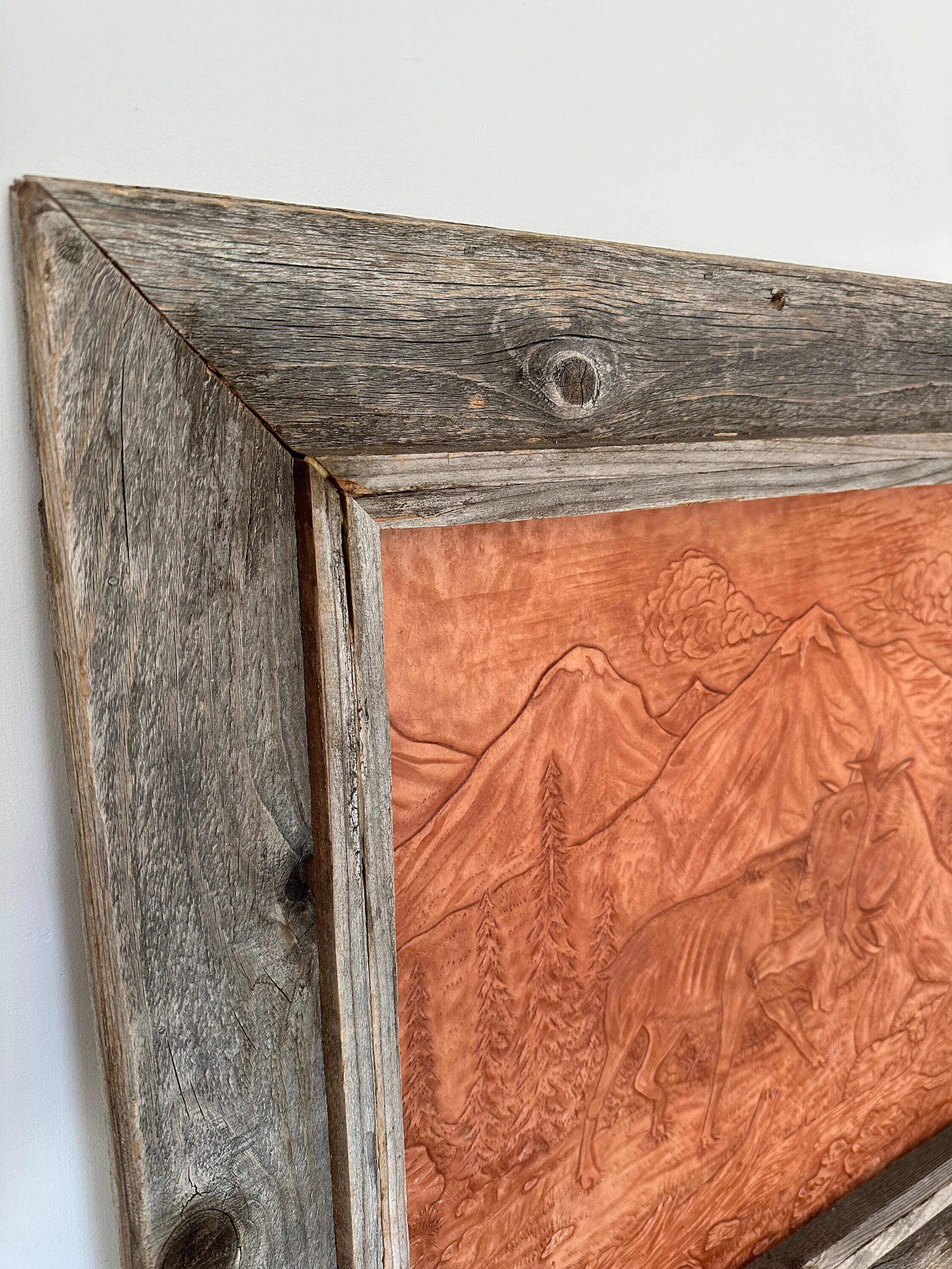 Hand Tooled Leather Art - Etsy