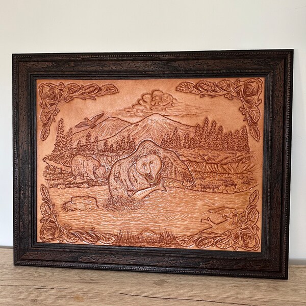 Hand Tooled Leather Art - Etsy