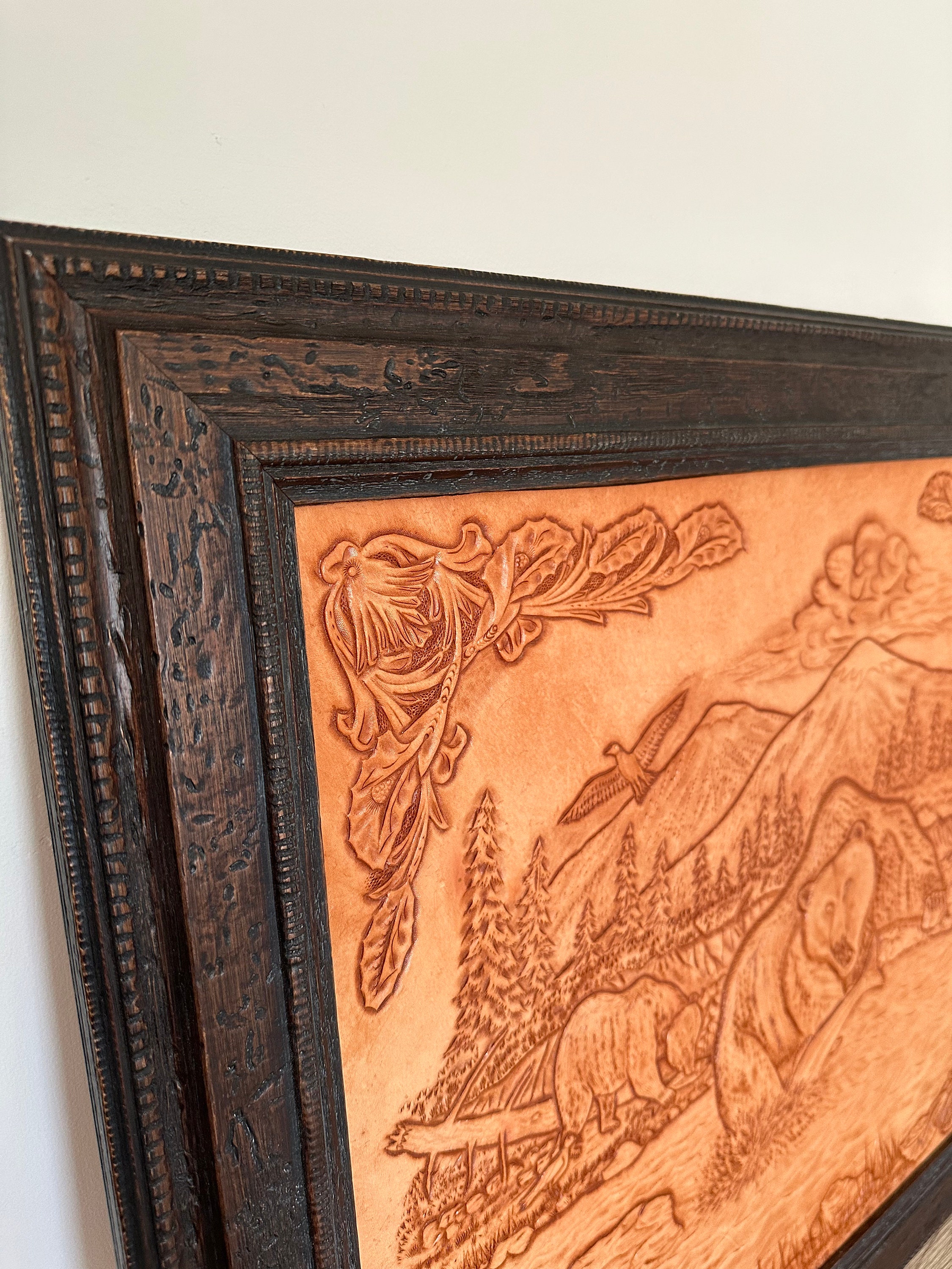 Hand Tooled Leather Art - Etsy