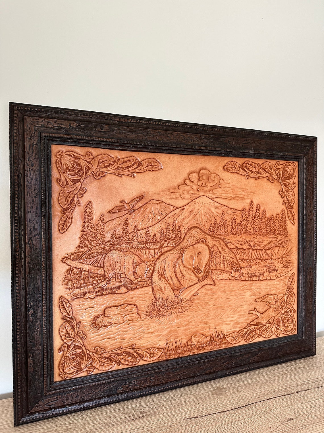 Hand Tooled Leather Art - Etsy