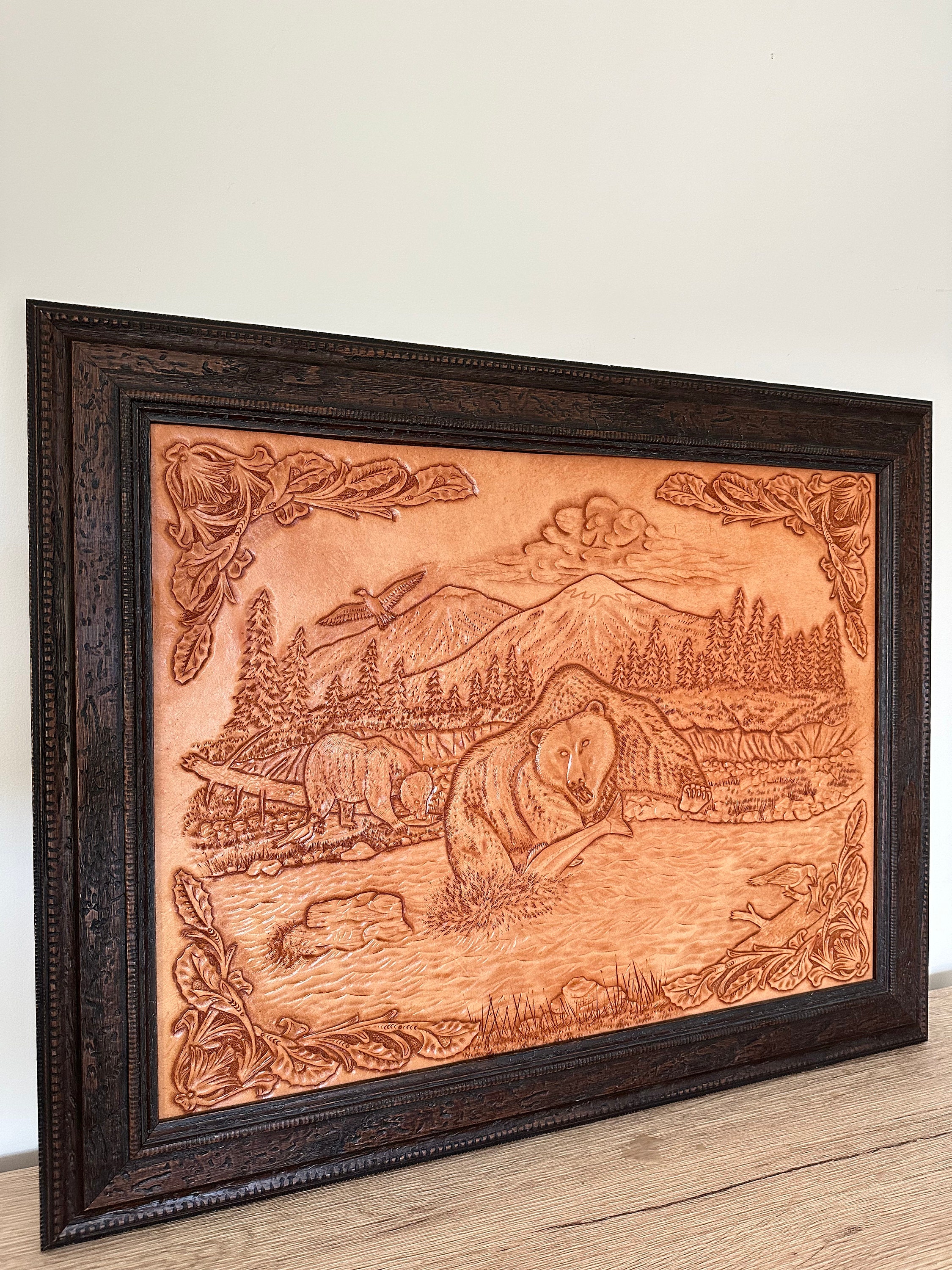 Hand Tooled Leather Art - Etsy