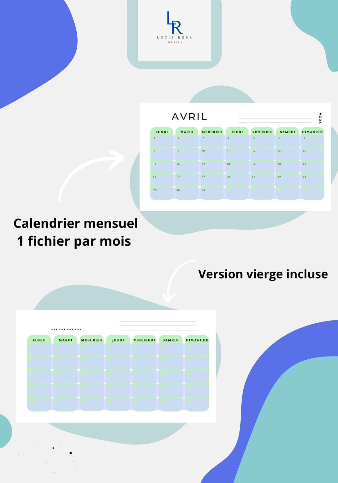 French 2024 Annual Calendar Monthly Planer France Monthly Schedule - Etsy